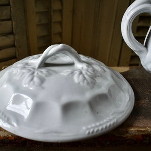 Antique JACOB FURNIVAL Stoke-on-trent J.F. IRONSTONE White Ironstone ...