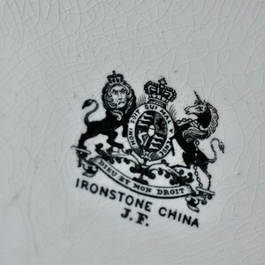 Antique JACOB FURNIVAL Stoke-on-trent J.F. IRONSTONE White Ironstone ...
