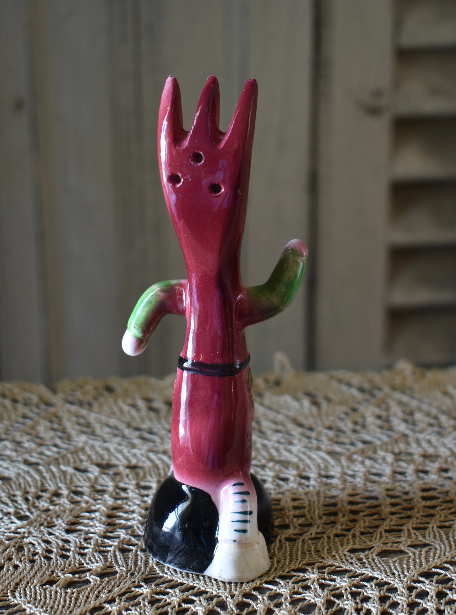 Vintage Anthropomorphic Fork & Spoon Salt and Pepper Shakers, Made in ...