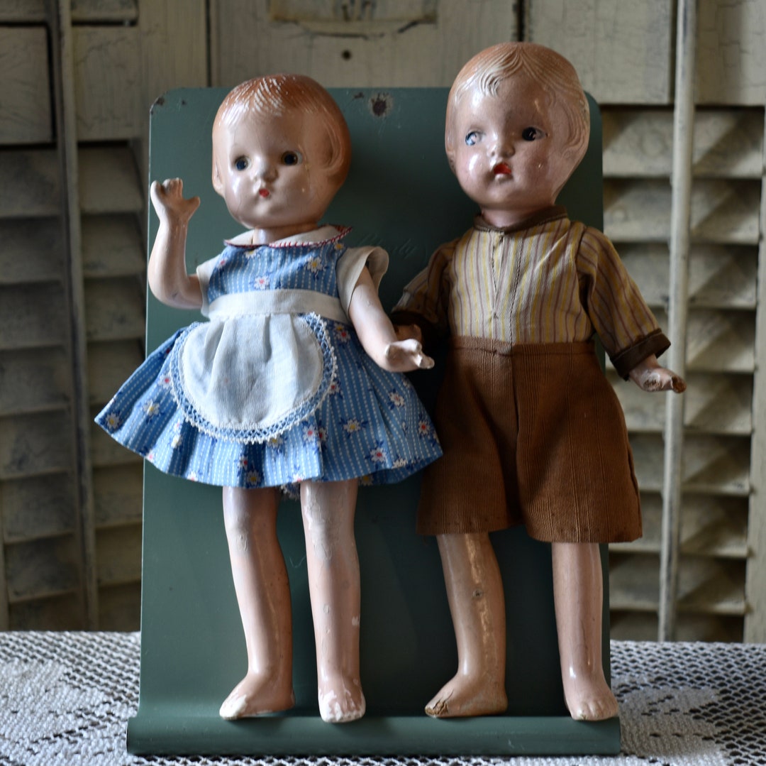 Antique 9.5 Effenbee Patsy-ette and Composition Doll, and Brother ...