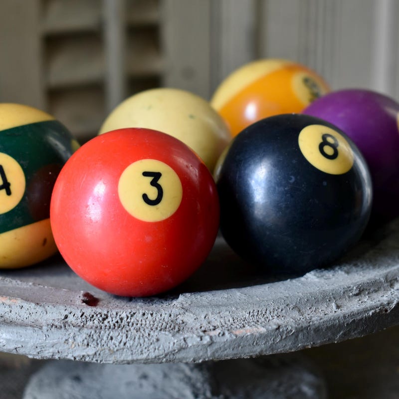 Vintage Pool Balls - Etsy