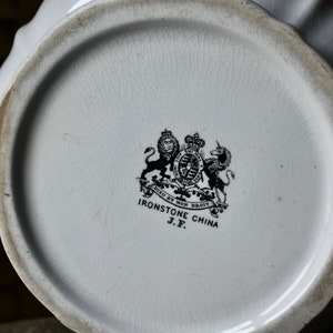 Antique JACOB FURNIVAL Stoke-on-trent J.F. IRONSTONE White Ironstone ...