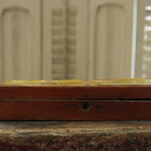 Antique Wood Pencil Box Victorian, Colorful Nursery Rhyme Lithograph ...