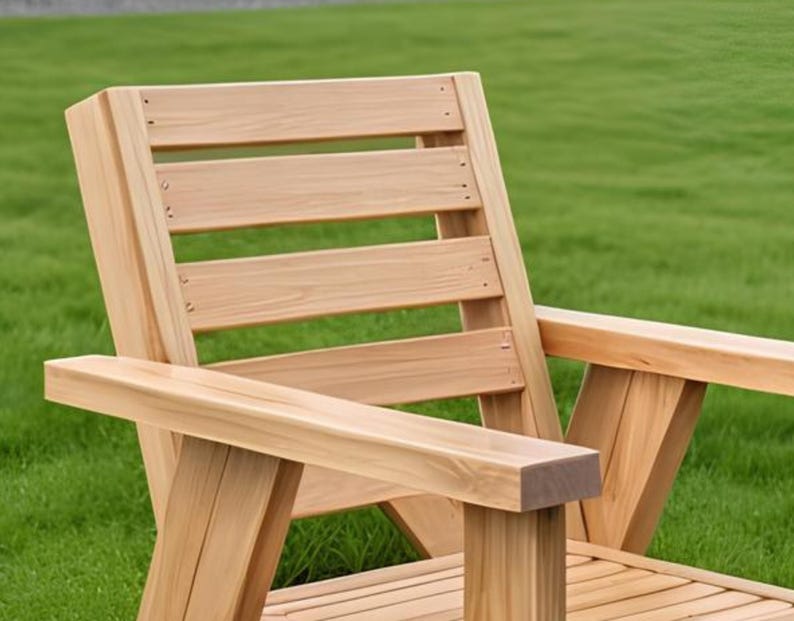 DIY Outdoor Chair Plan: Patio Furniture Woodworking (PDF Download) - Etsy