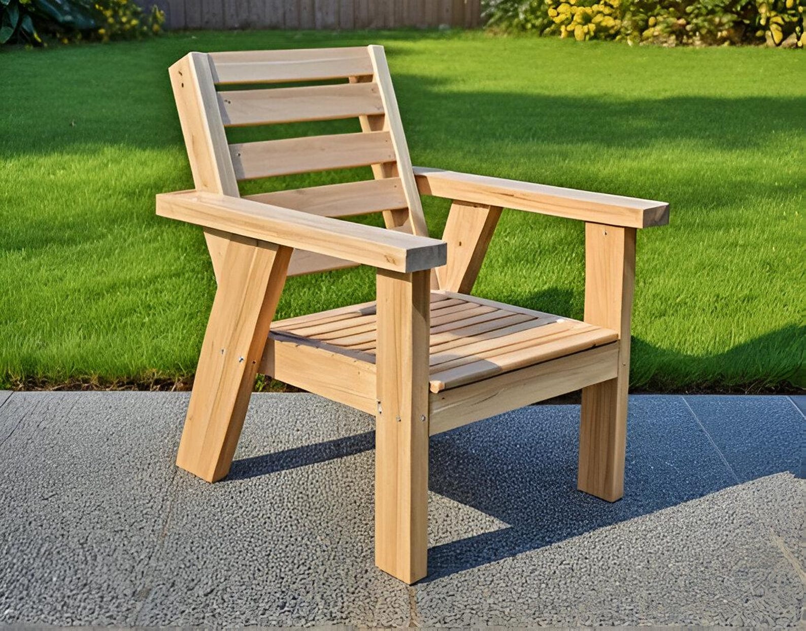 DIY Outdoor Chair Plan: Patio Furniture Woodworking (PDF Download) - Etsy