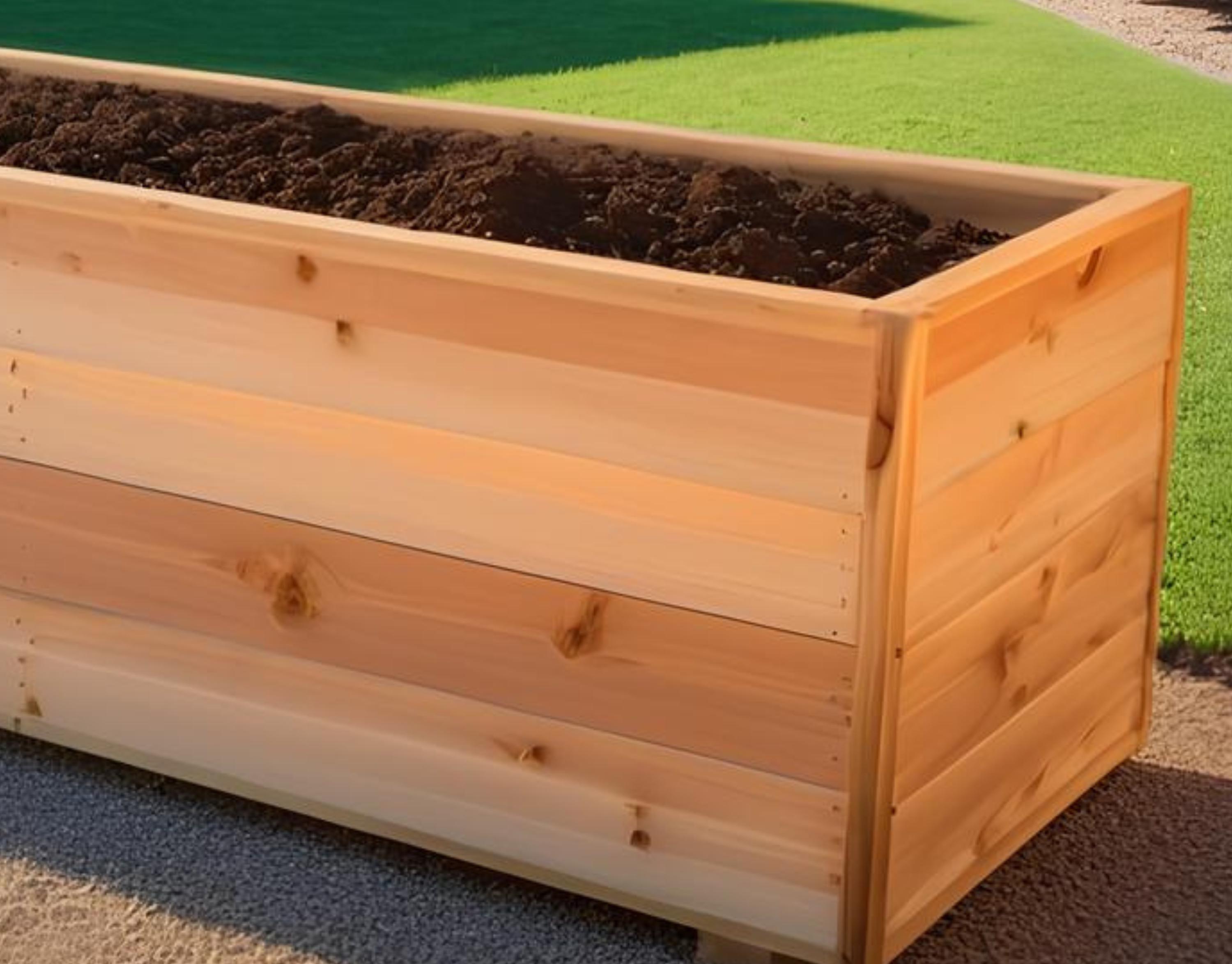 DIY Cedar Raised Planter Box Plan: Garden Bed Woodworking (PDF File) - Etsy