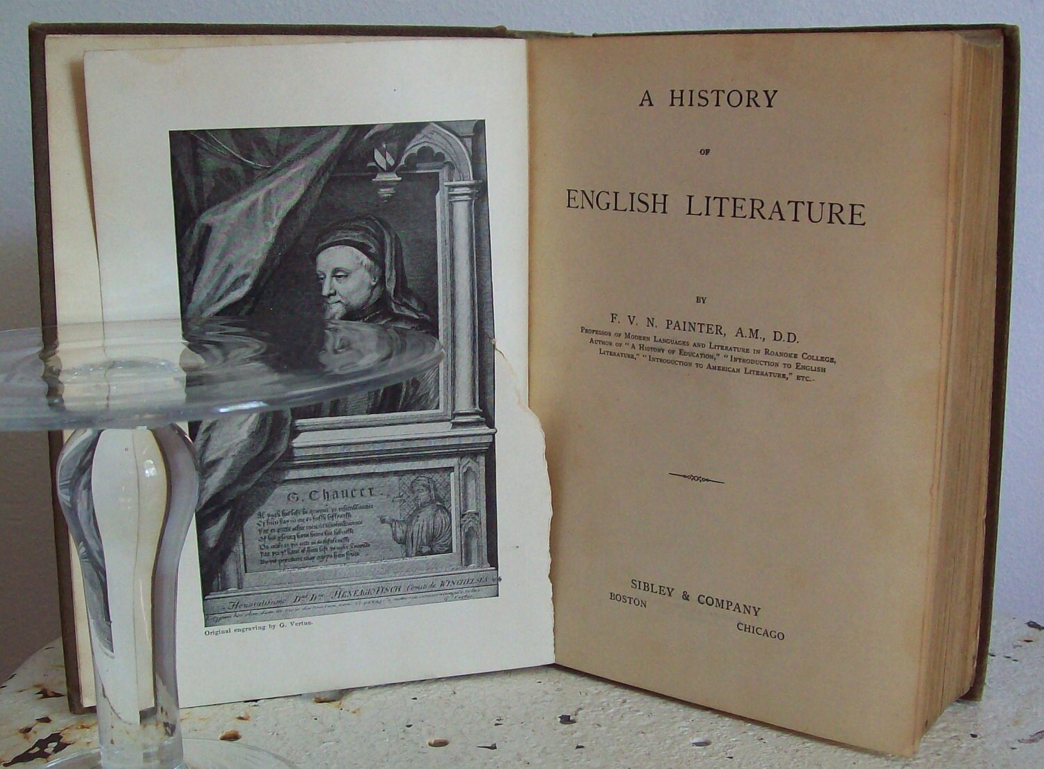 Antique Book A History of English Literature 1899 Hardcover 697 Pages ...