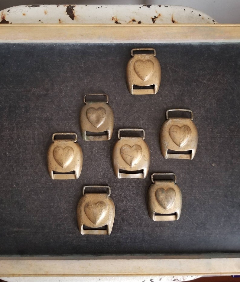 Vintage Horse Heart Buckle Brass Bridle Leather Harness - Etsy