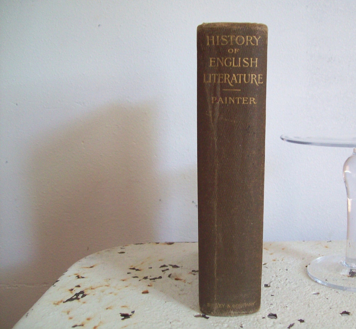 Antique Book A History of English Literature 1899 Hardcover 697 Pages ...