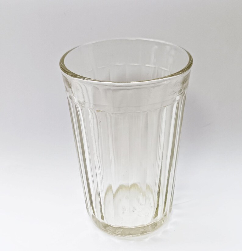 Vintage Russian Faceted Glass Tea Glasses for Podstakannik 100ml 200ml ...