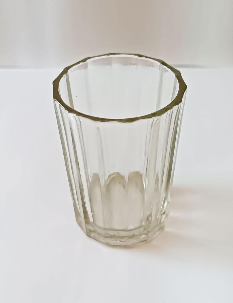 Vintage Russian Faceted Glass Tea Glasses for Podstakannik 100ml 200ml ...