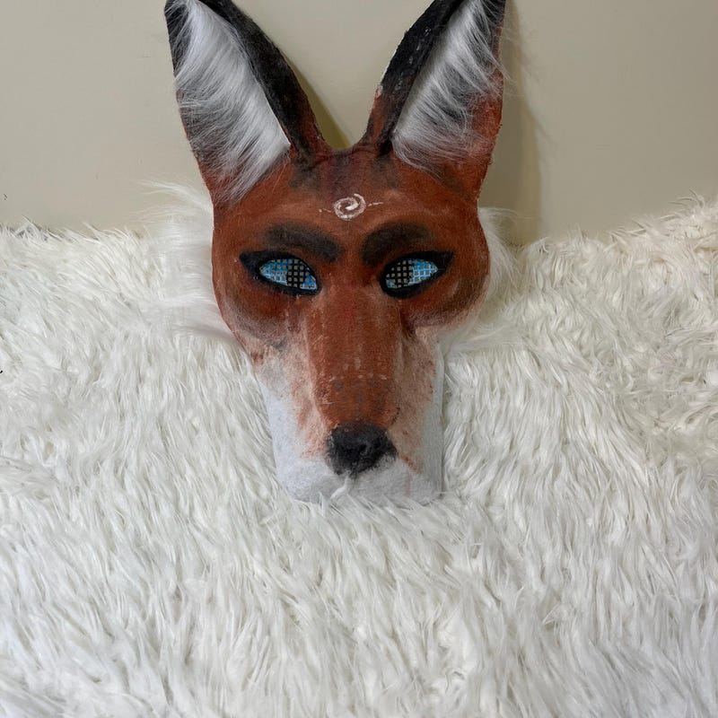 Red Fox Therian Mask - Etsy