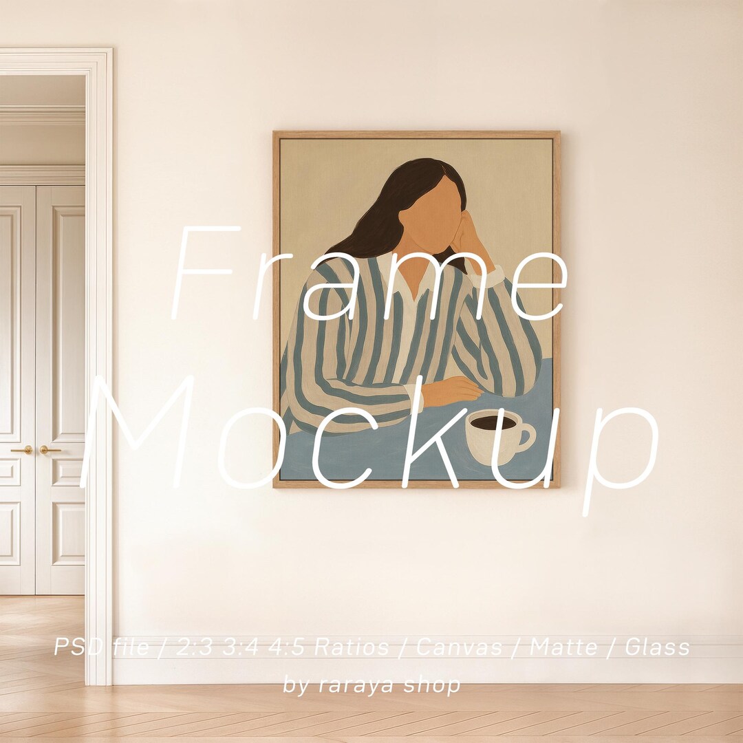 Vertical Wood Frame Mockup PSD: 8x10 Inch 2x3 3x4 4x5 Ratio Wall Art ...