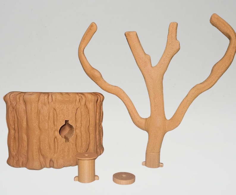 Wall Mount Bird Perch: 3D Printed Wood Fiber PLA, Small Bird Toy - Etsy