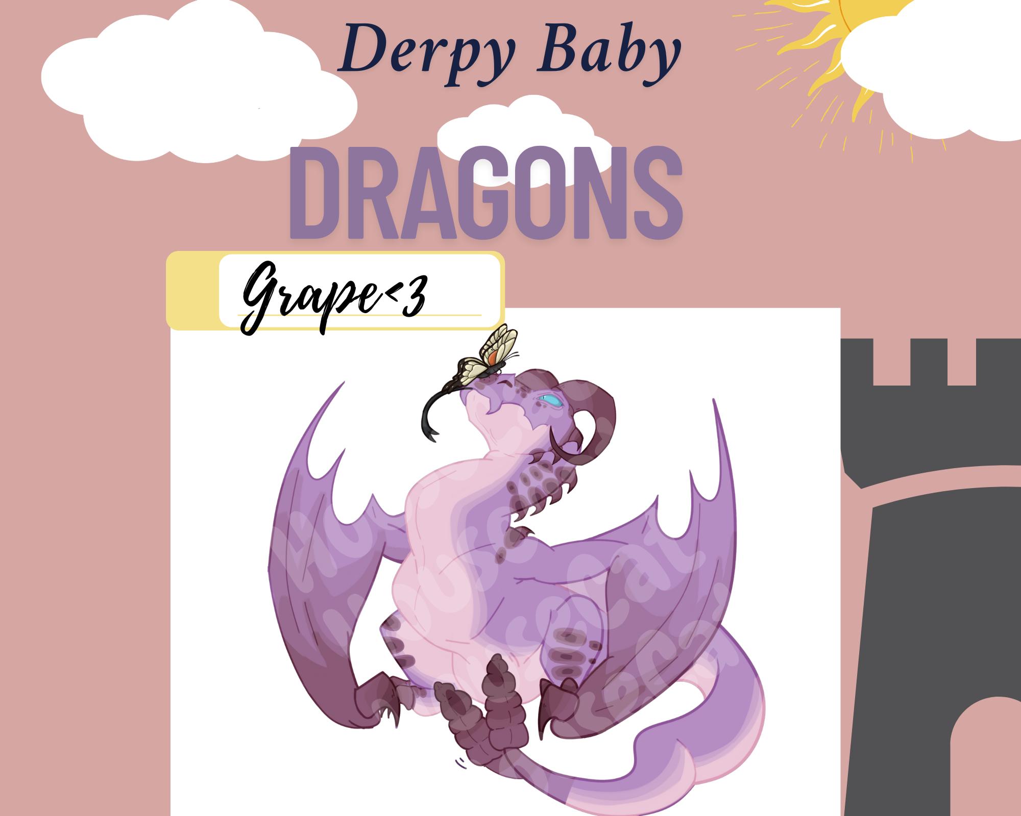 Derpy Baby Dragon Emoji, For: Twitch, Discord, PNGYT, Vtuber - Etsy