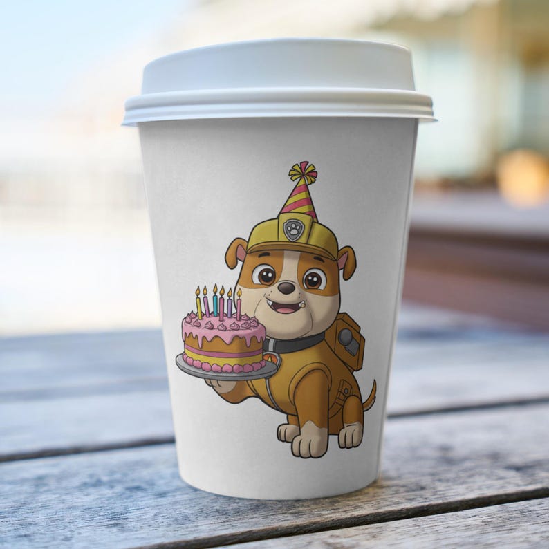 Paw Patrol Rubble Birthday PNG, SVG, Cricut, Premium Digital Designs ...