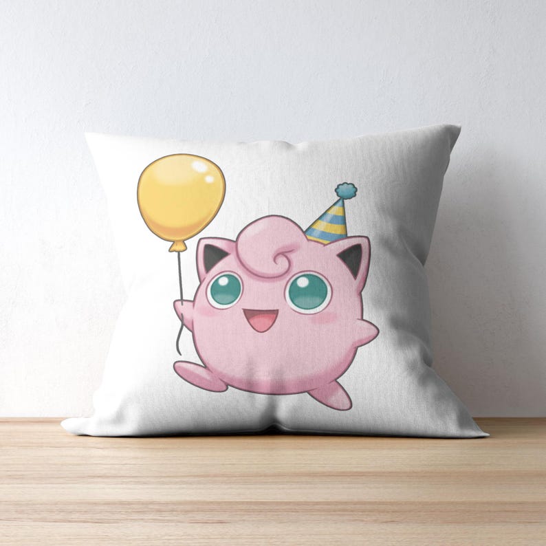 Jigglypuff Pokemon Birthday PNG, SVG, Cricut, Premium Digital Designs ...