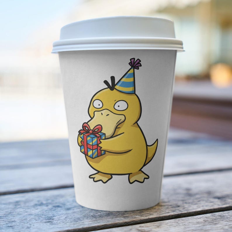 Psyduck Pokemon Birthday PNG, SVG, Cricut, Premium Digital Designs ...