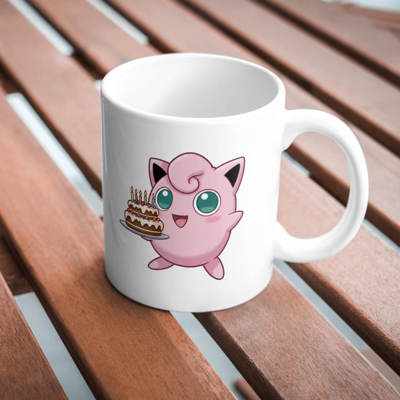 Jigglypuff Pokemon Birthday PNG, SVG, Cricut, Premium Digital Designs ...