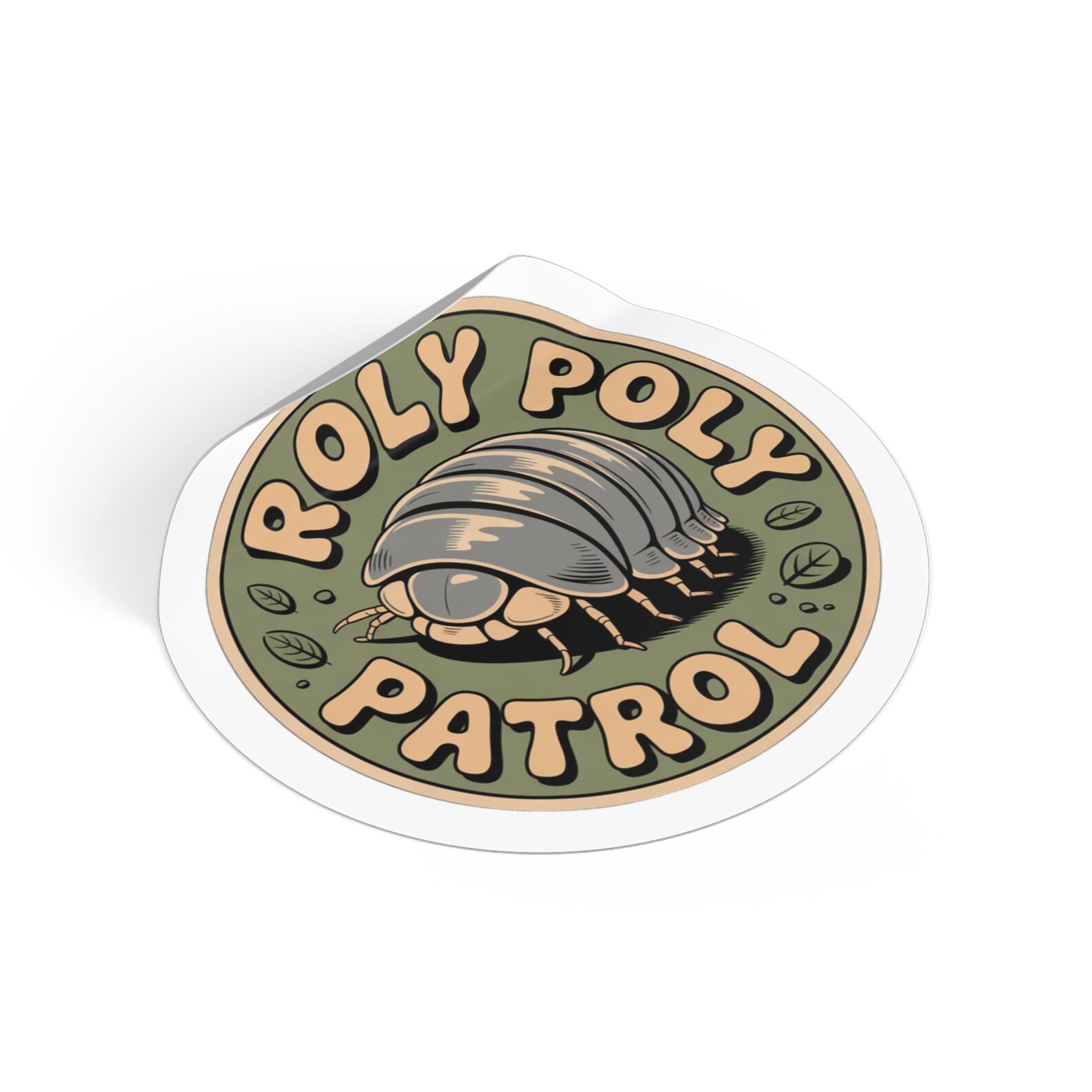 Roly Poly Patrol Sticker | Isopod Eco-friendly Vinyl Decal for Laptops ...