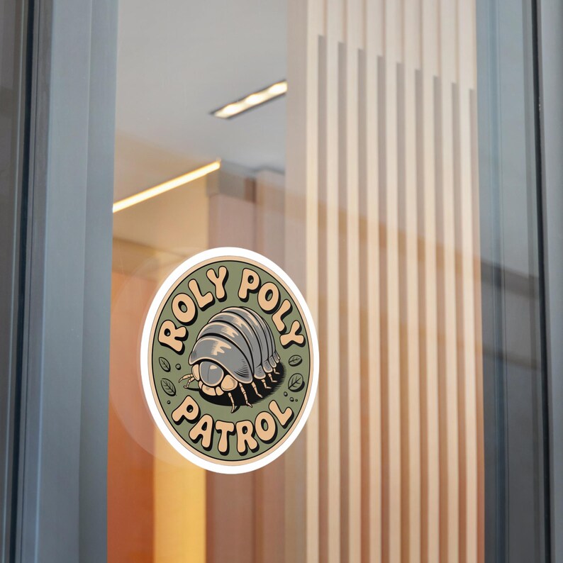 Roly Poly Patrol Sticker | Isopod Eco-friendly Vinyl Decal in Matte ...