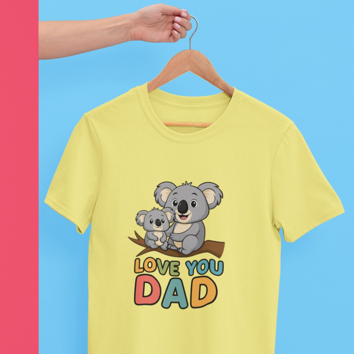 Love You Dad Koala Bear Cartoon Digital Download for Fathers Day Shirts ...