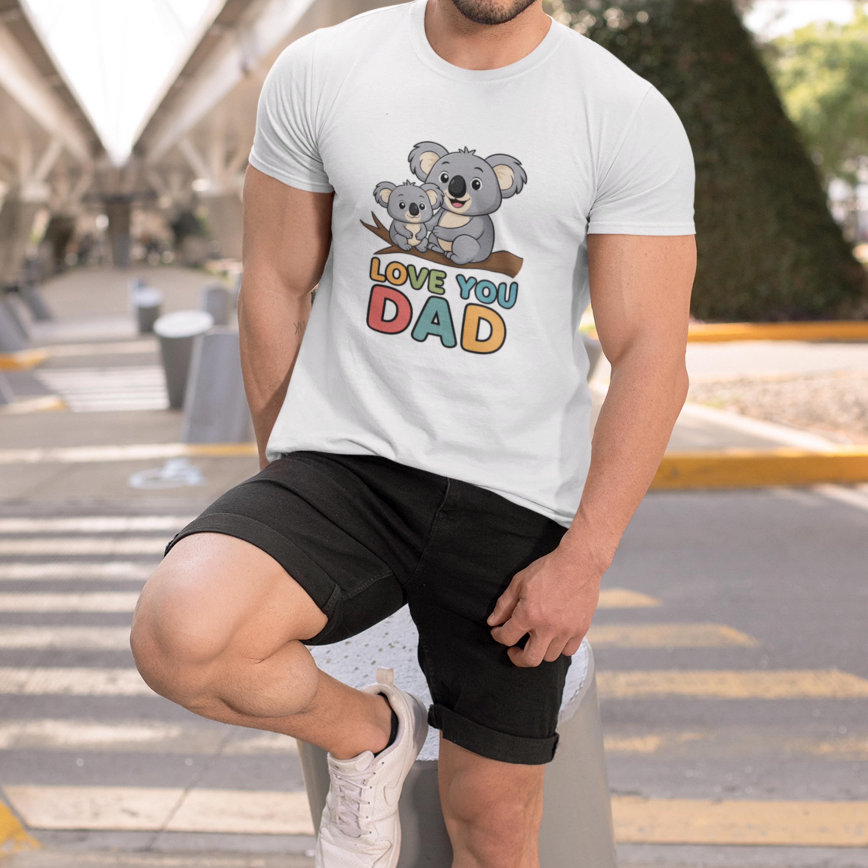 Love You Dad Koala Bear Cartoon Digital Download for Fathers Day Shirts ...
