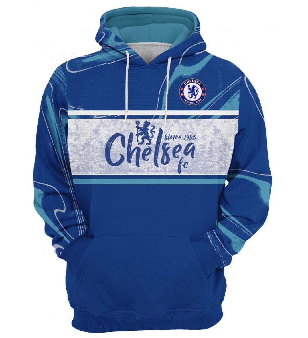 Chelsea FC Hoodie, Sublimation Print Football Fan Apparel - Etsy