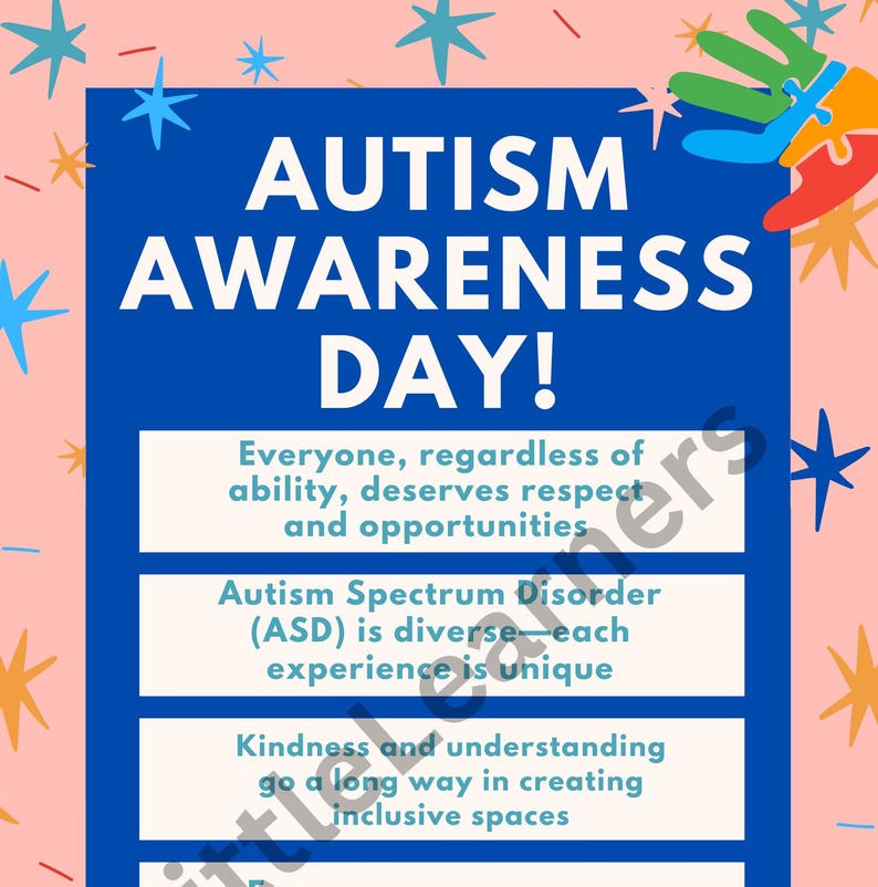 Autism Awareness & Inclusion Poster – Celebrate Neurodiversity! - Etsy