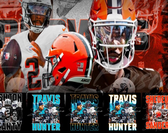 Travis Hunter Sticker Football Heisman Trophy Vinyl Heisman Trophy ...