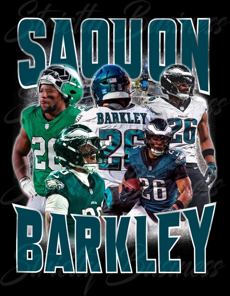 Saquon Barkley PNG (5) Bundle | Digital Football Clipart | Transparant ...