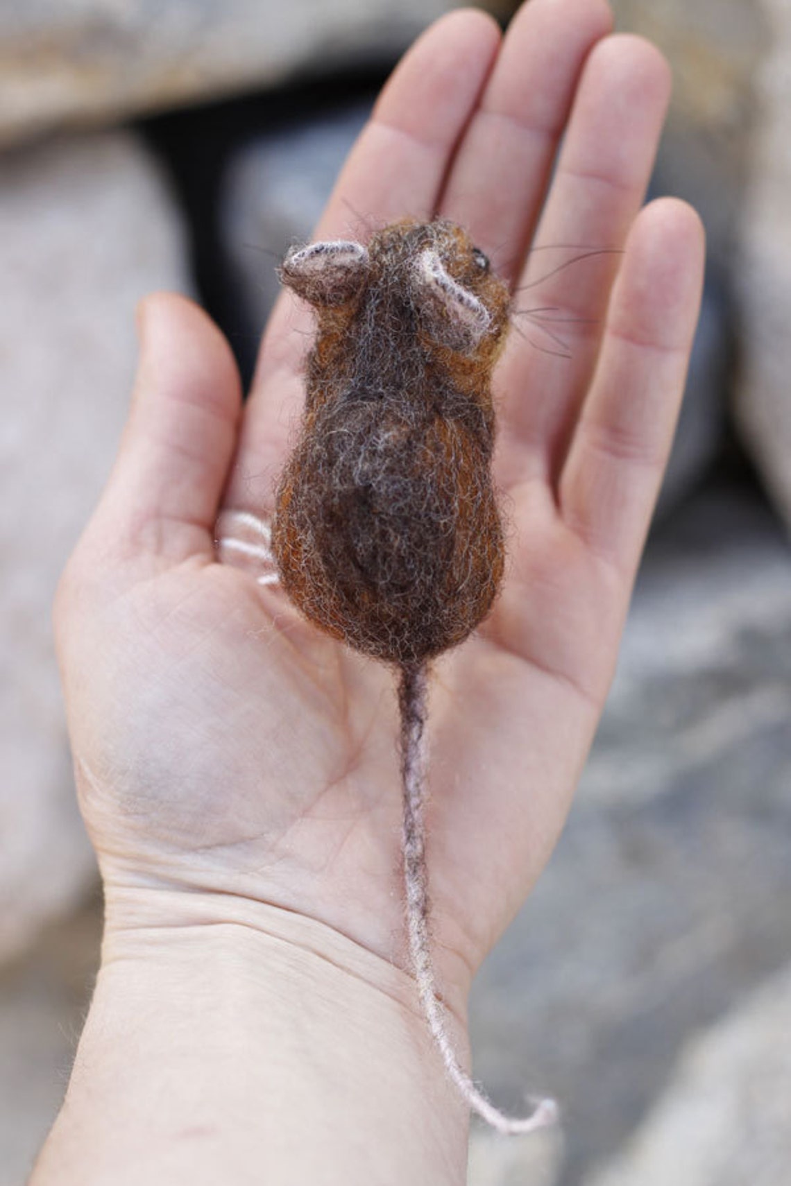 Needle Felted Field Mouse, Made to Order, Woodland Animal - Etsy