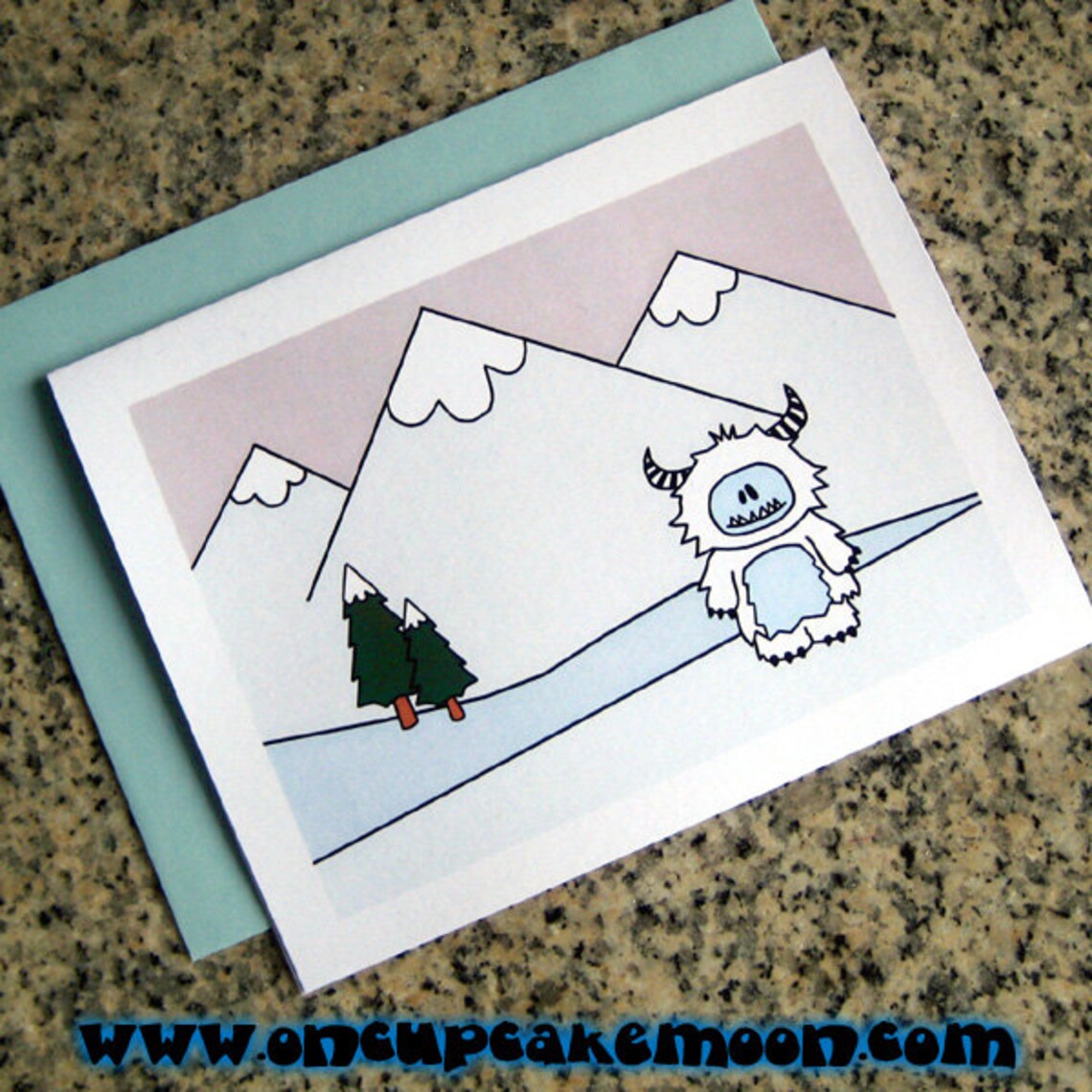 Adorable Yeti Christmas Holiday Cards / Notecards / Thank You - Etsy