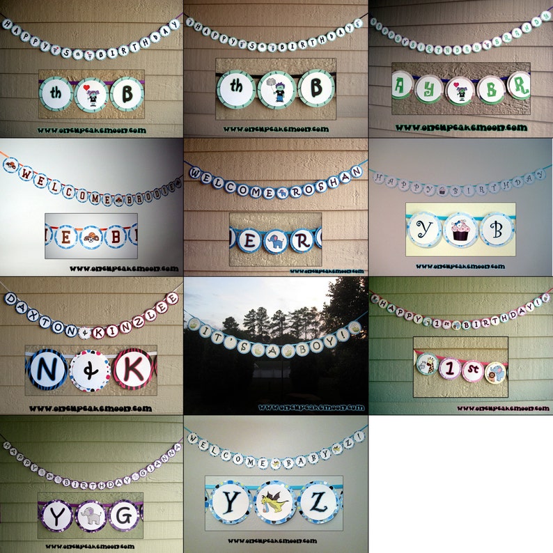 Completely Custom Banner You Pick the Design/letters up to - Etsy