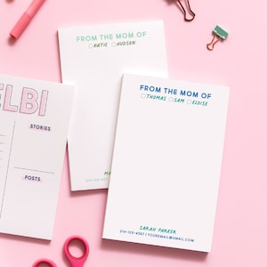 From the Mom of Notepad, Parent Custom Notepad, Custom Stationery ...