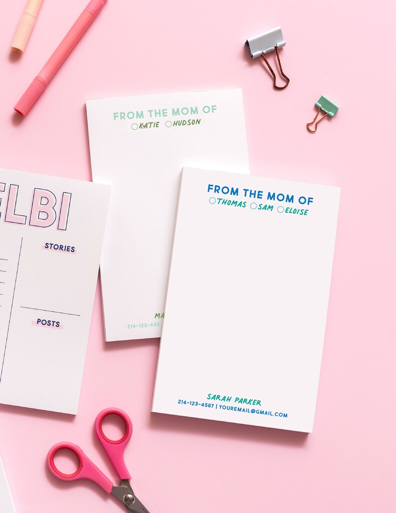 From the Mom of Notepad, Parent Custom Notepad, Custom Stationery ...