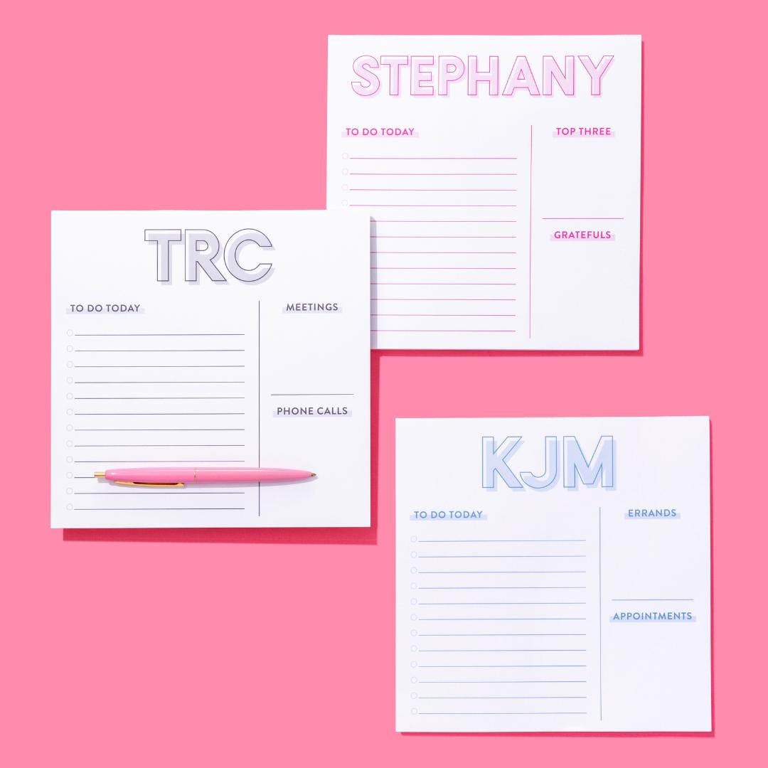 Personalized Outline Notepad, Outline Notepad, Habit Tracker, Notepad ...