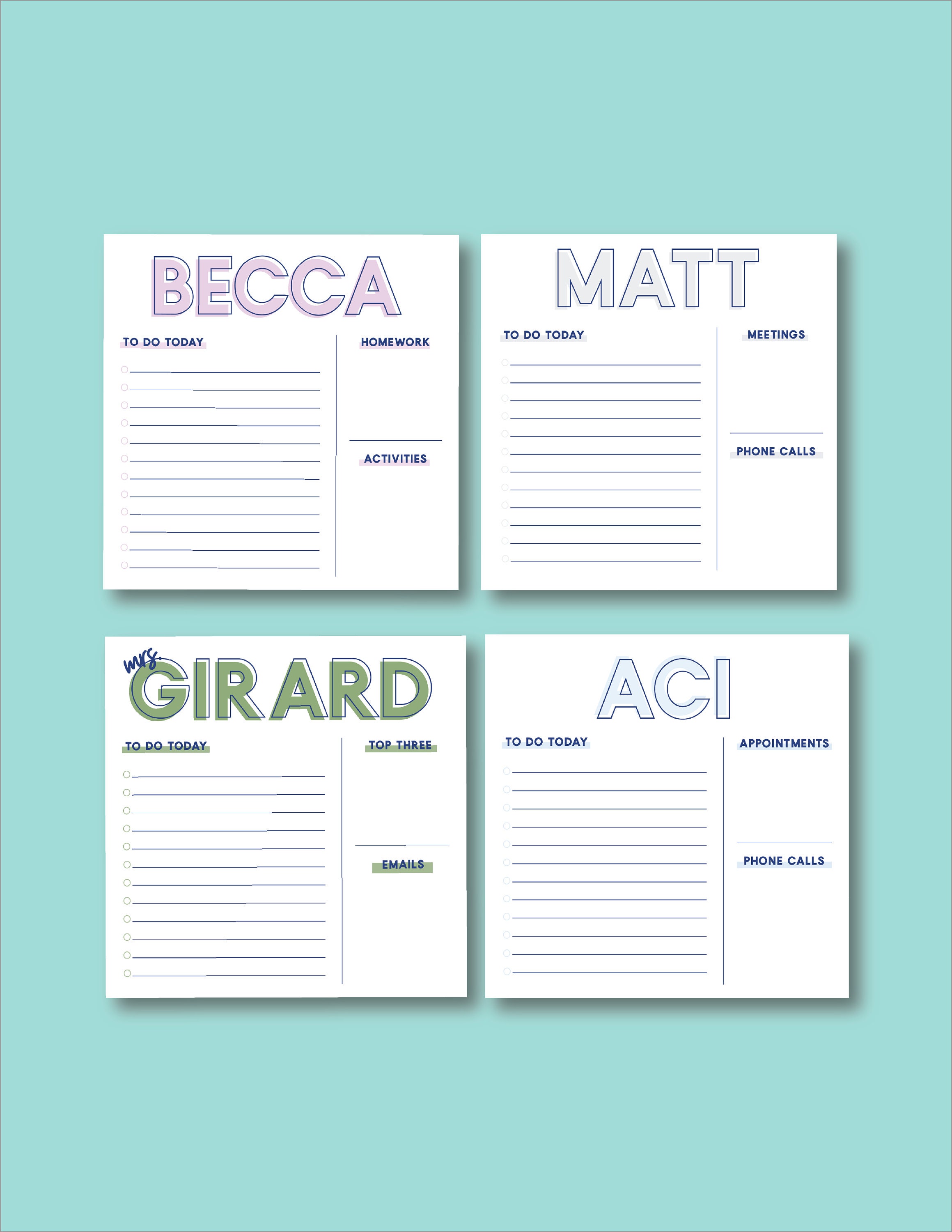 Outline Initial Notepad personalized notepad monogram | Etsy