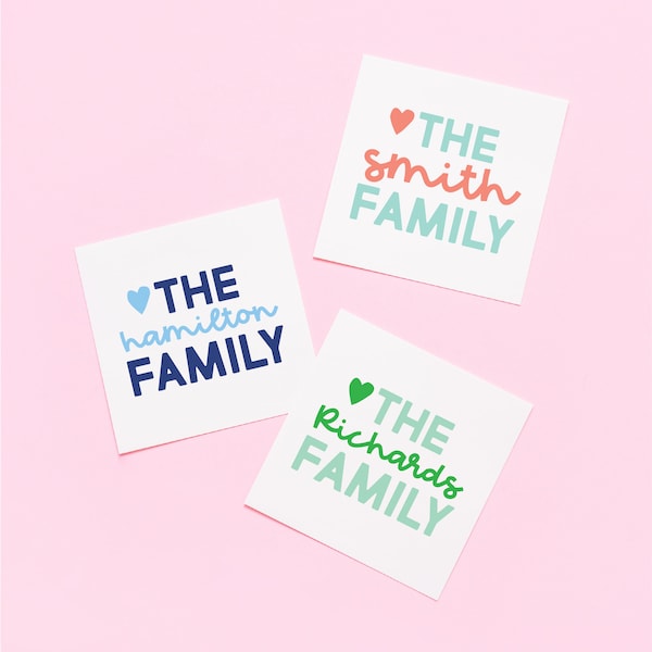 Personalized Family Label - Etsy