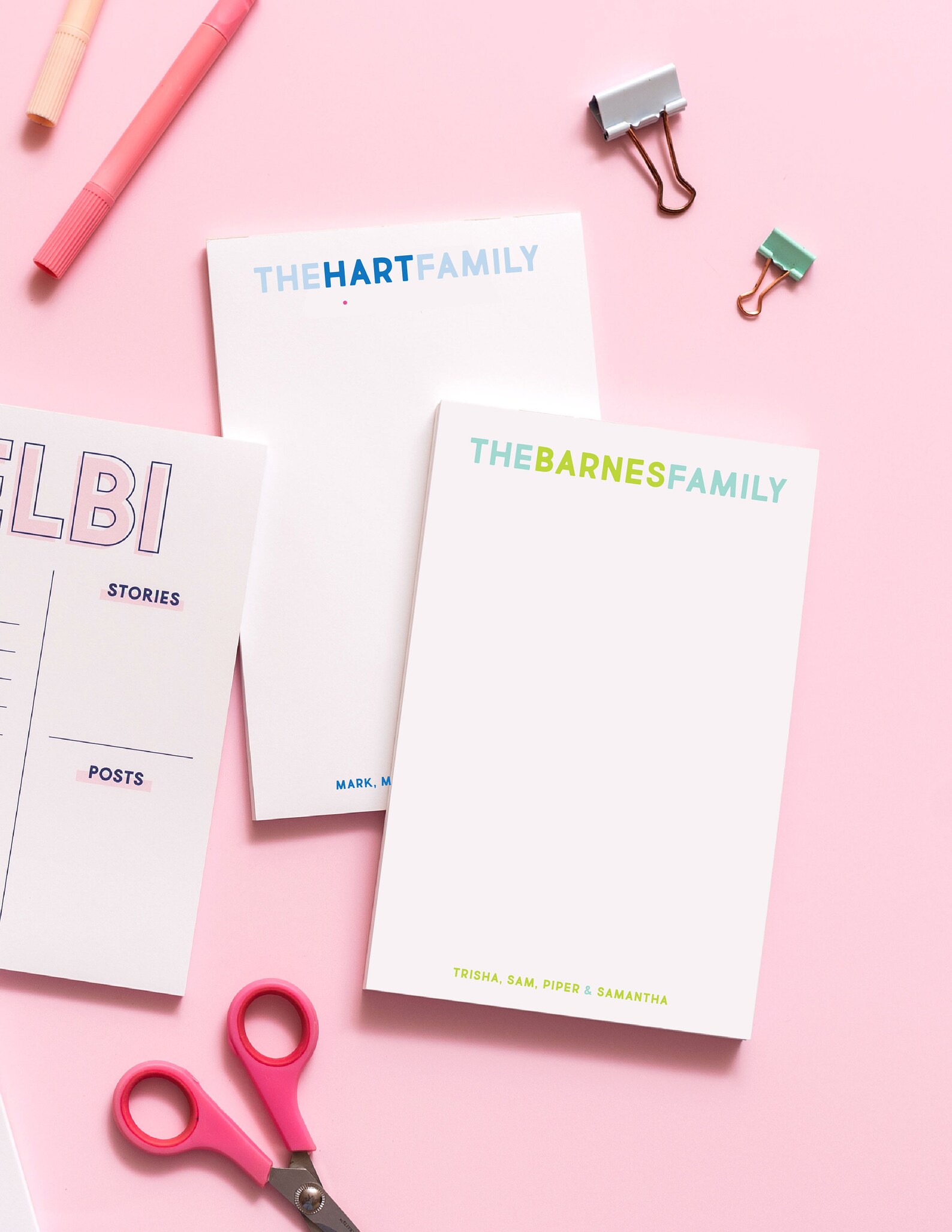 Personalized Family Notepad: Custom Stationery for Housewarming, Moving ...