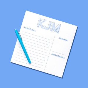 Personalized Outline Notepad, Outline Notepad, Habit Tracker, Notepad ...