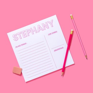 Personalized Outline Notepad, Outline Notepad, Habit Tracker, Notepad ...