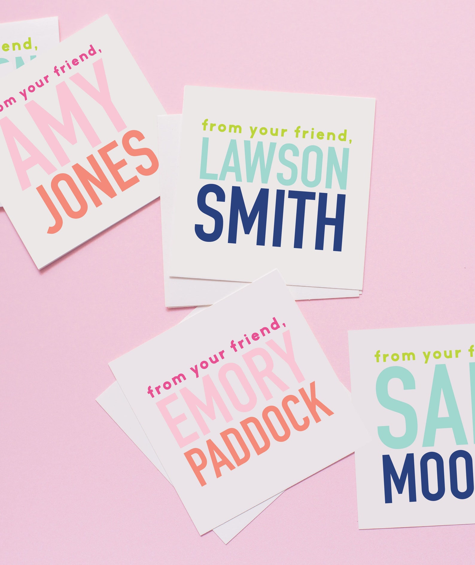 Friend Stickers, Personalized Labels, Custom Stickers, Name Stickers ...