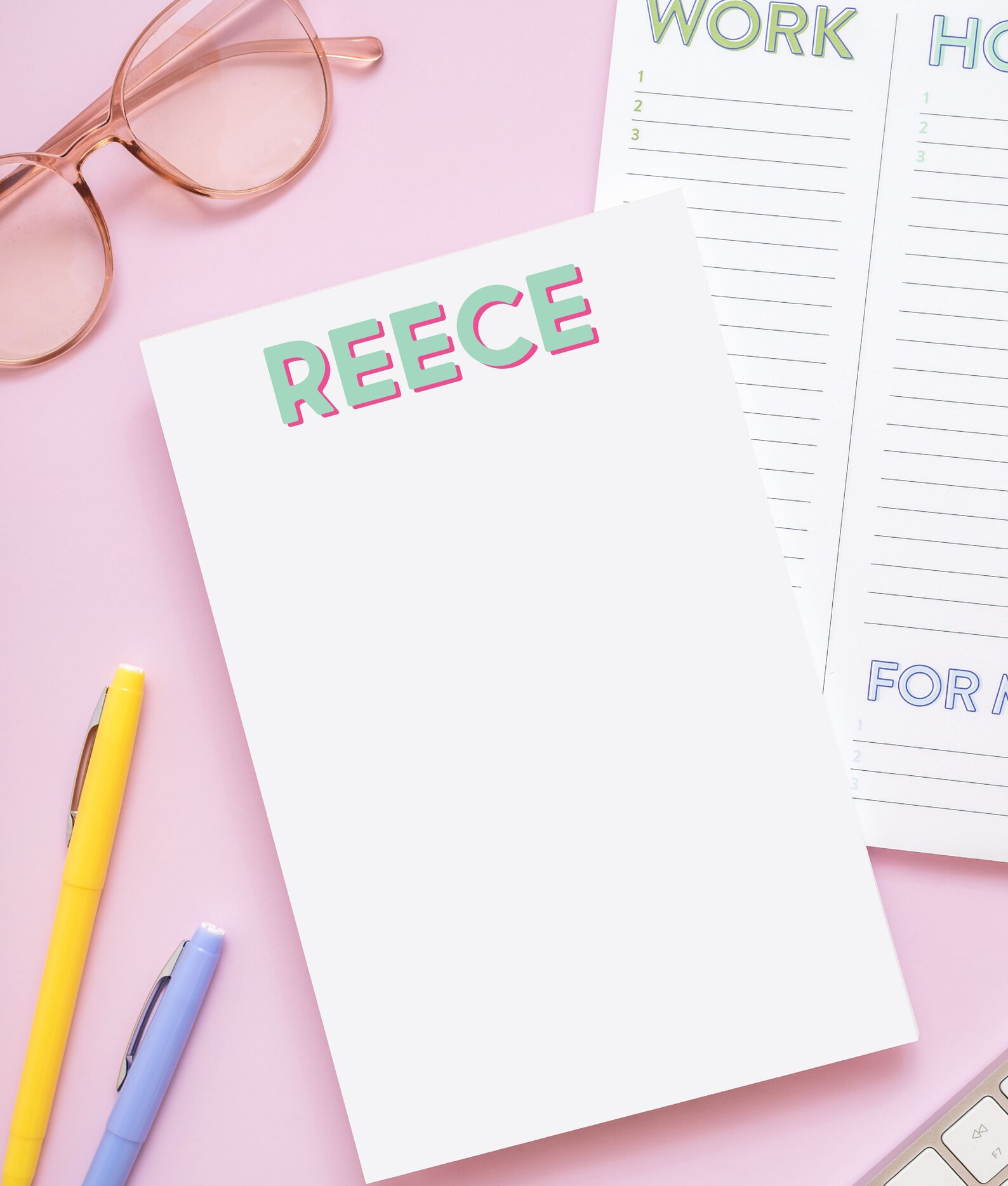 Modern Classics First Name Notepad Custom Notepad - Etsy