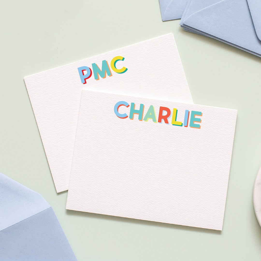 Personalized Monogram Notepad: Modern Classic Design for Teachers, Kids ...