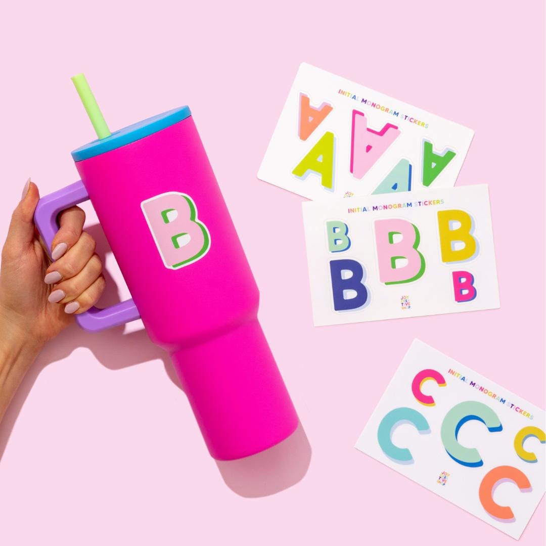 Vinyl Alphabet Stickers - Single Letter Sheets - Etsy