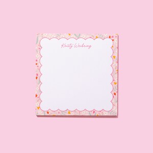 Floral Personalized Square Notepad - Etsy
