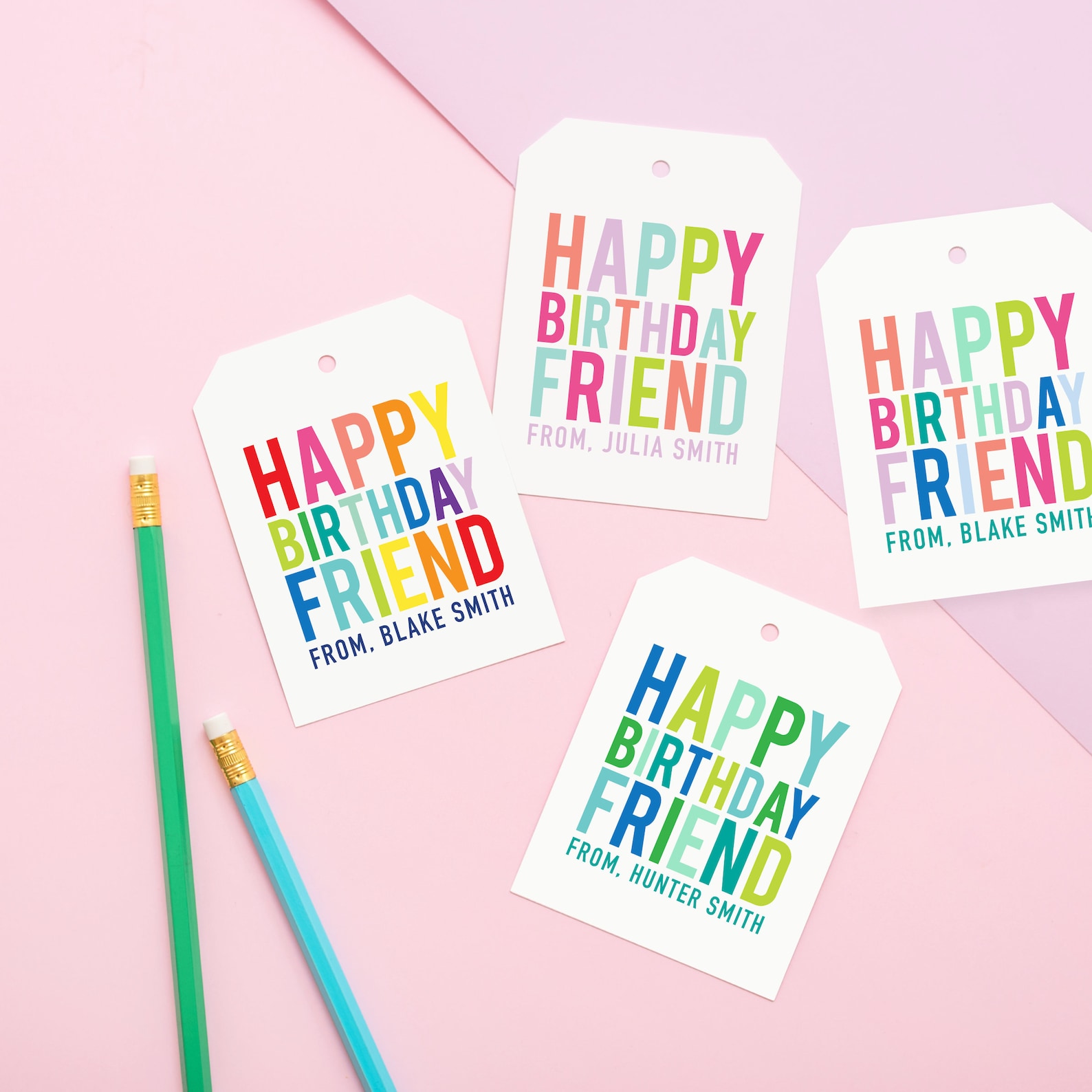 Happy Birthday Gift Tag, Custom Gift Tag, Family Gift Tag, Birthday Tag ...