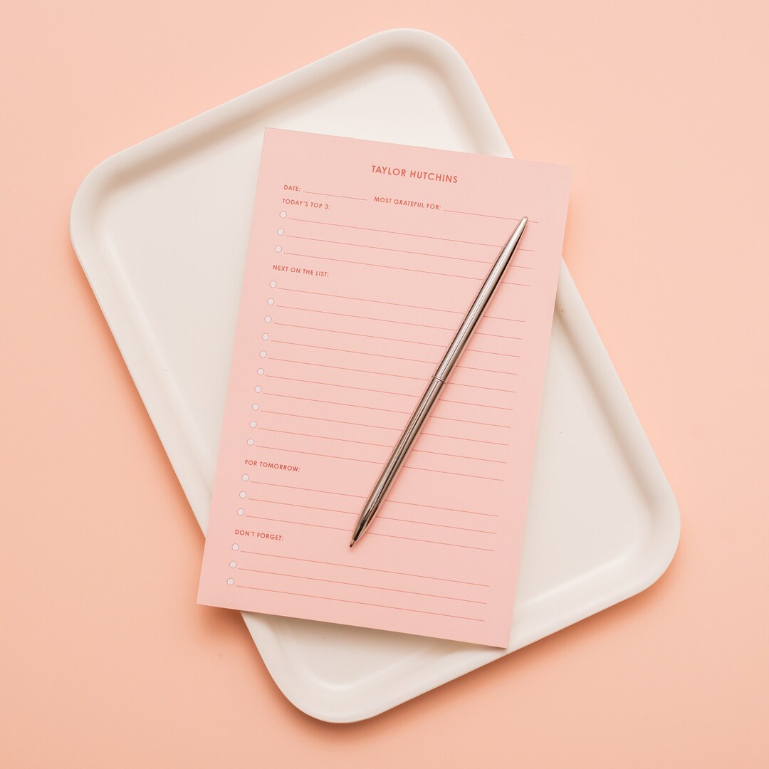 Personalized Notepad, Teacher Gift, to Do List, Gratitude, Organization ...