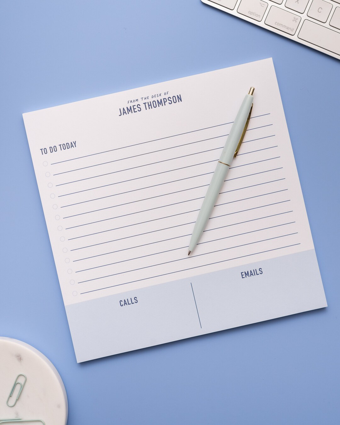 From the Desk of Large Square Notepad Men's Collection, Personalized ...